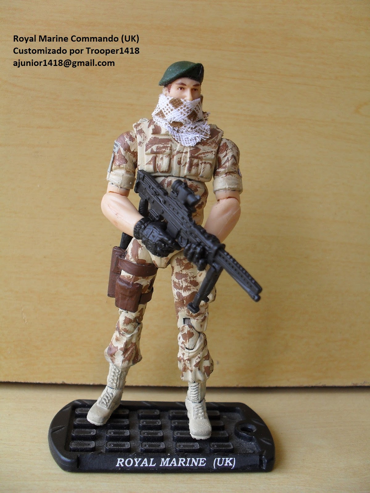 Gi joe Custom Action Figures: Royal Marine Commando ( UK )