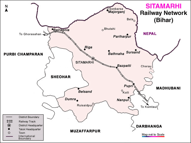 Rail-Map-india: sitamarhi_railway_map