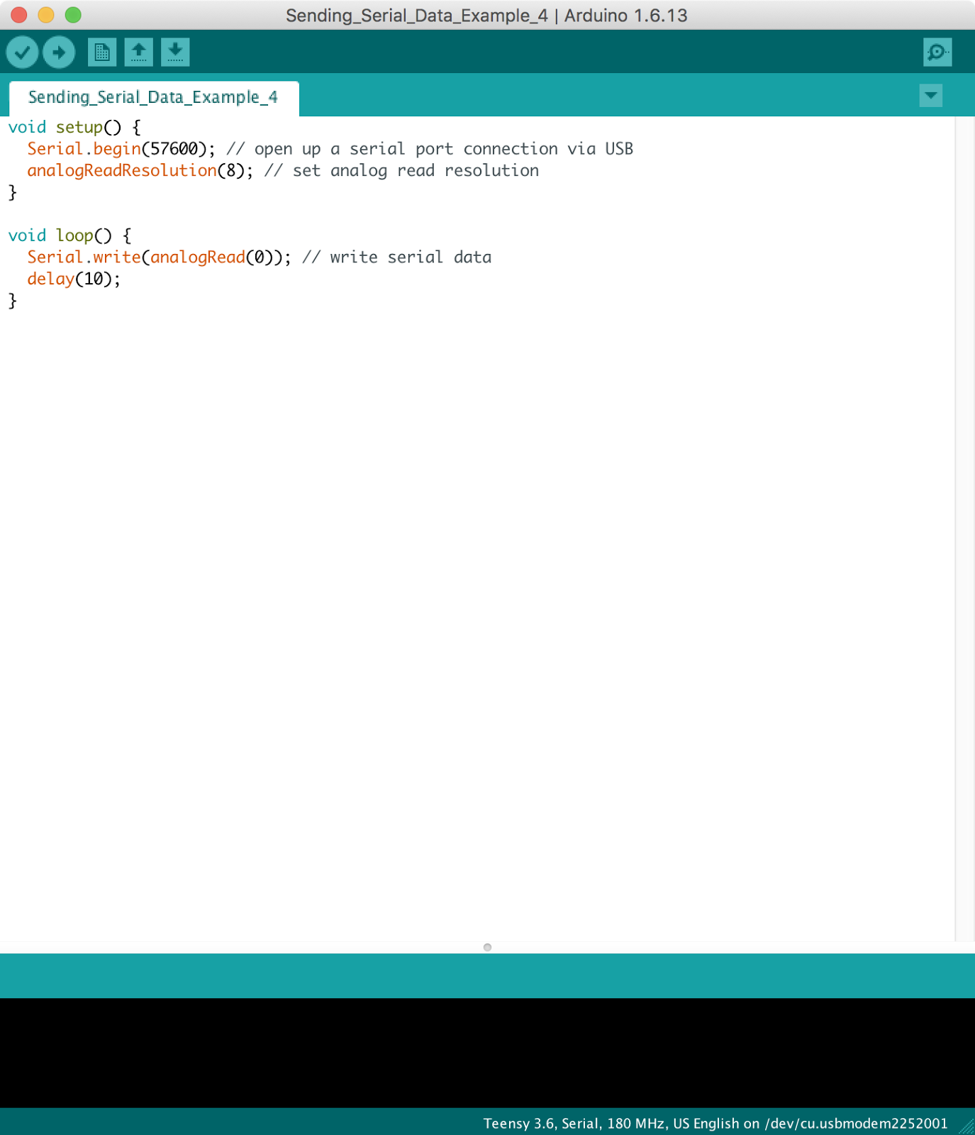 little-scale: Teensy 3.6 Basics: Sending Serial Data
