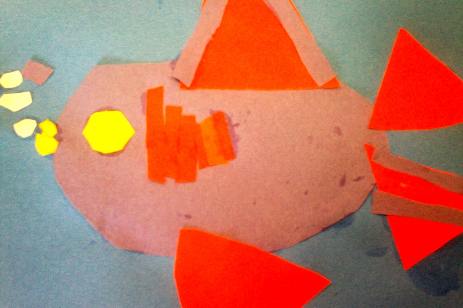 Art With Mr. E: Fish Collage: Kindergarten