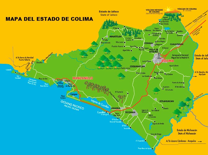 Colima: MAPA GEOGRÁFICO DE COLIMA