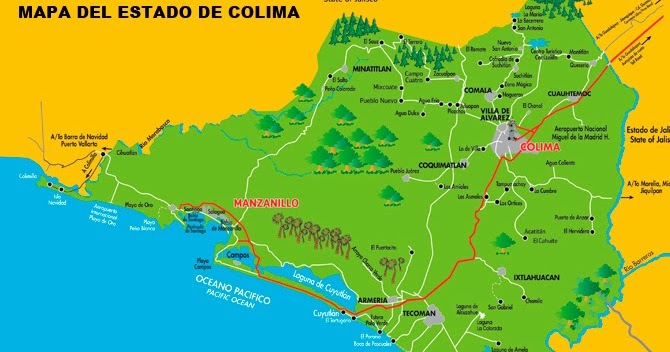 Colima: MAPA GEOGRÁFICO DE COLIMA