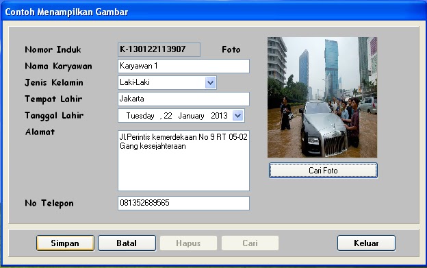 Menampilkan & Simpan Gambar Ke Database di delphi | Antas Delphi