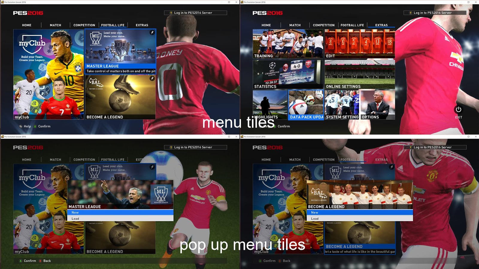 pes-modif: PES 2016 Custom Graphic Menu by fkhrmlwn