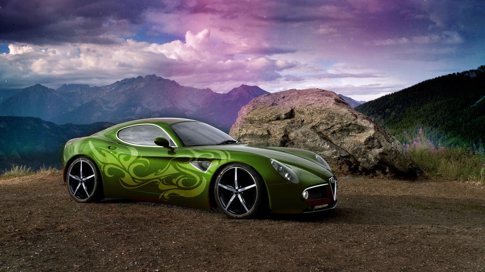 Green cars wallpapers