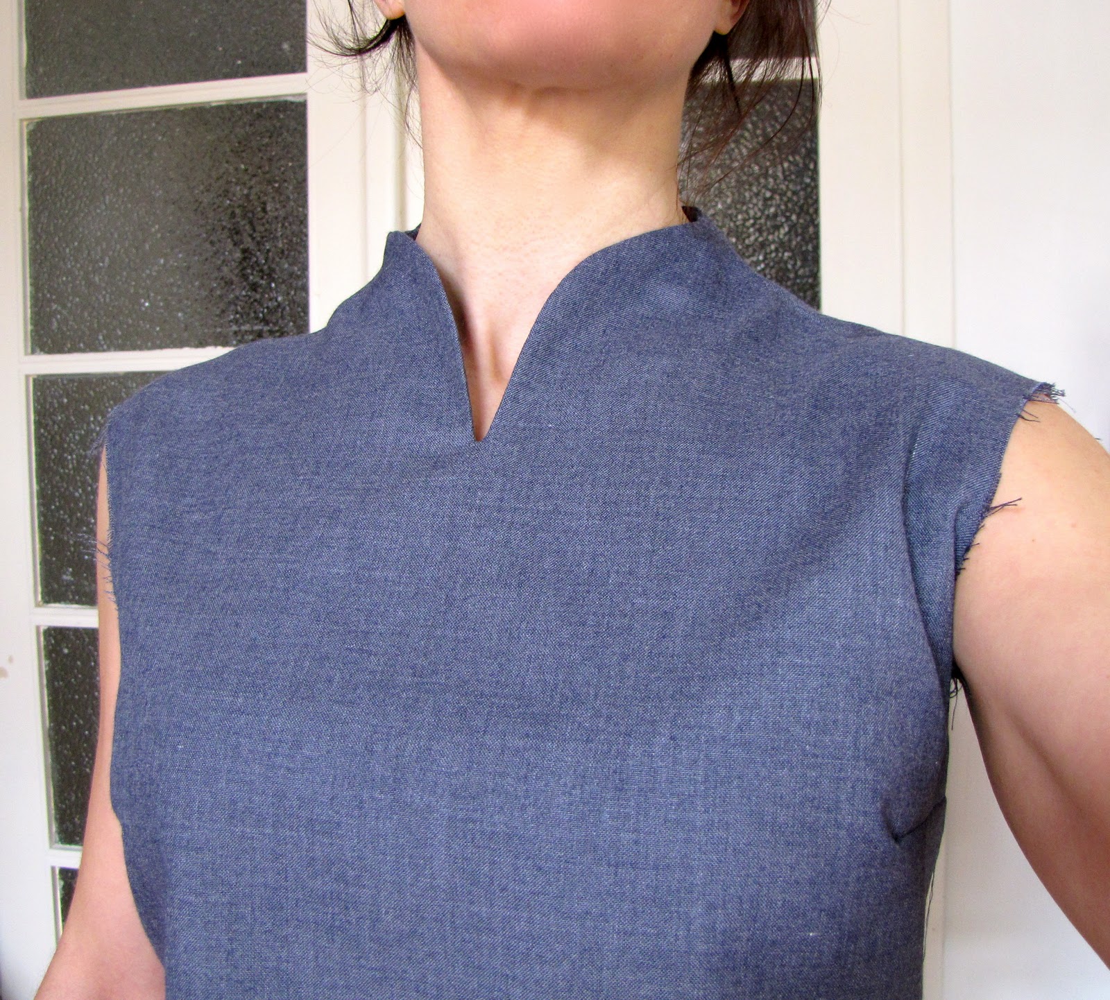 Of Dreams and Seams: The 1938 Dress: Tutorial Built-up Neckline