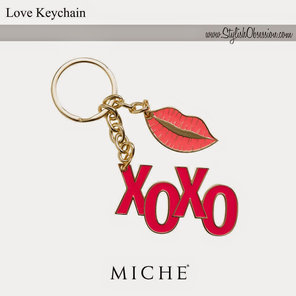 Retired Miche: Love Letter Key Chain (XOXO - Hugs & Kisses), February 2015