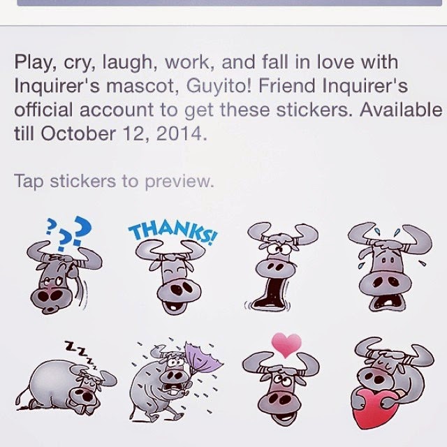 LINE Stickers Community: New free Inquirer Guyito stickers