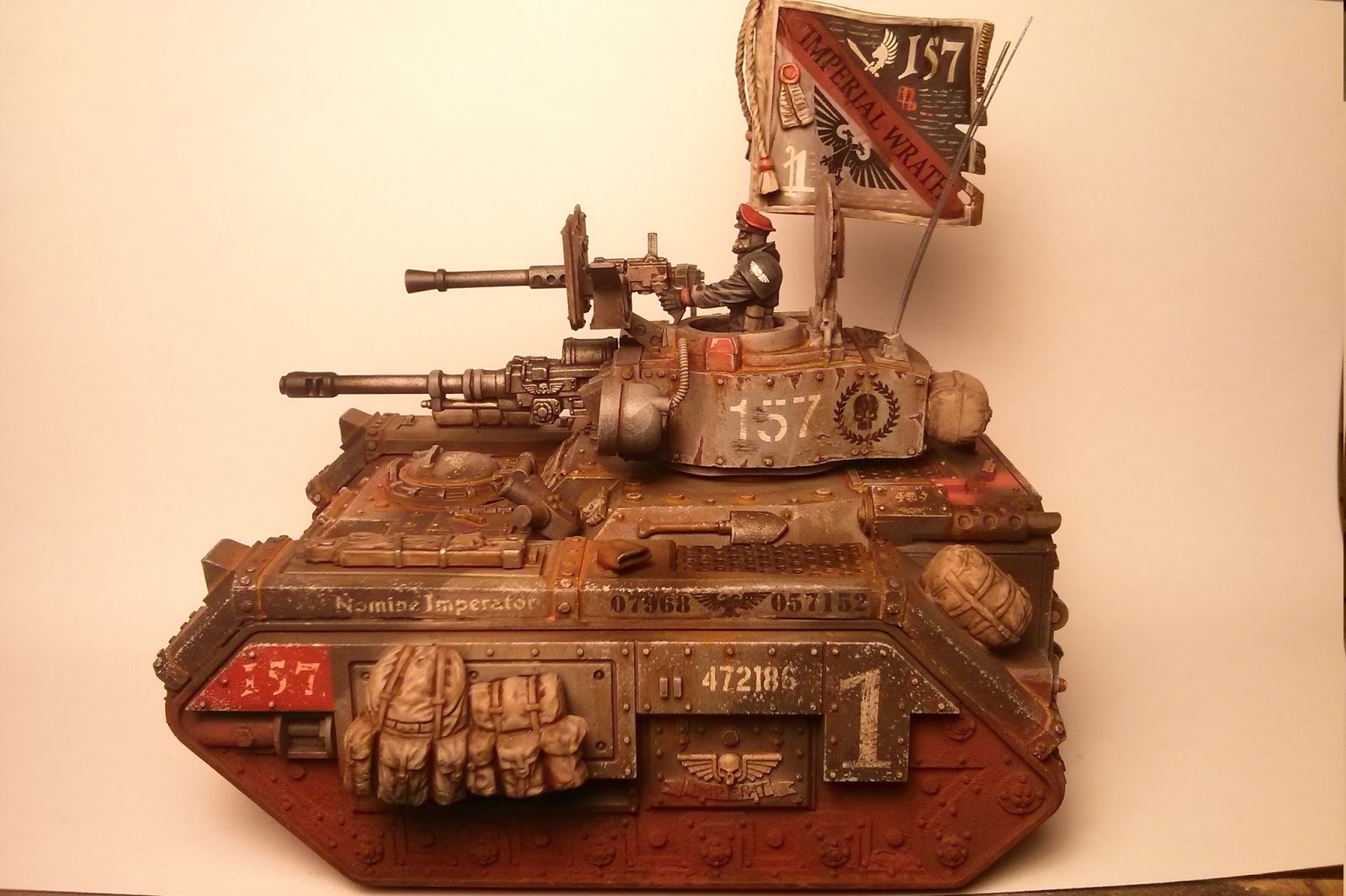 Valknut Painting: -STEP BY STEP- Astra Militarum Command Chimera Pt.2