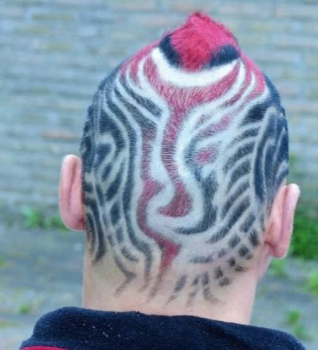 12 Most Craziest Hair Tattoos ~ CRAZY PICS