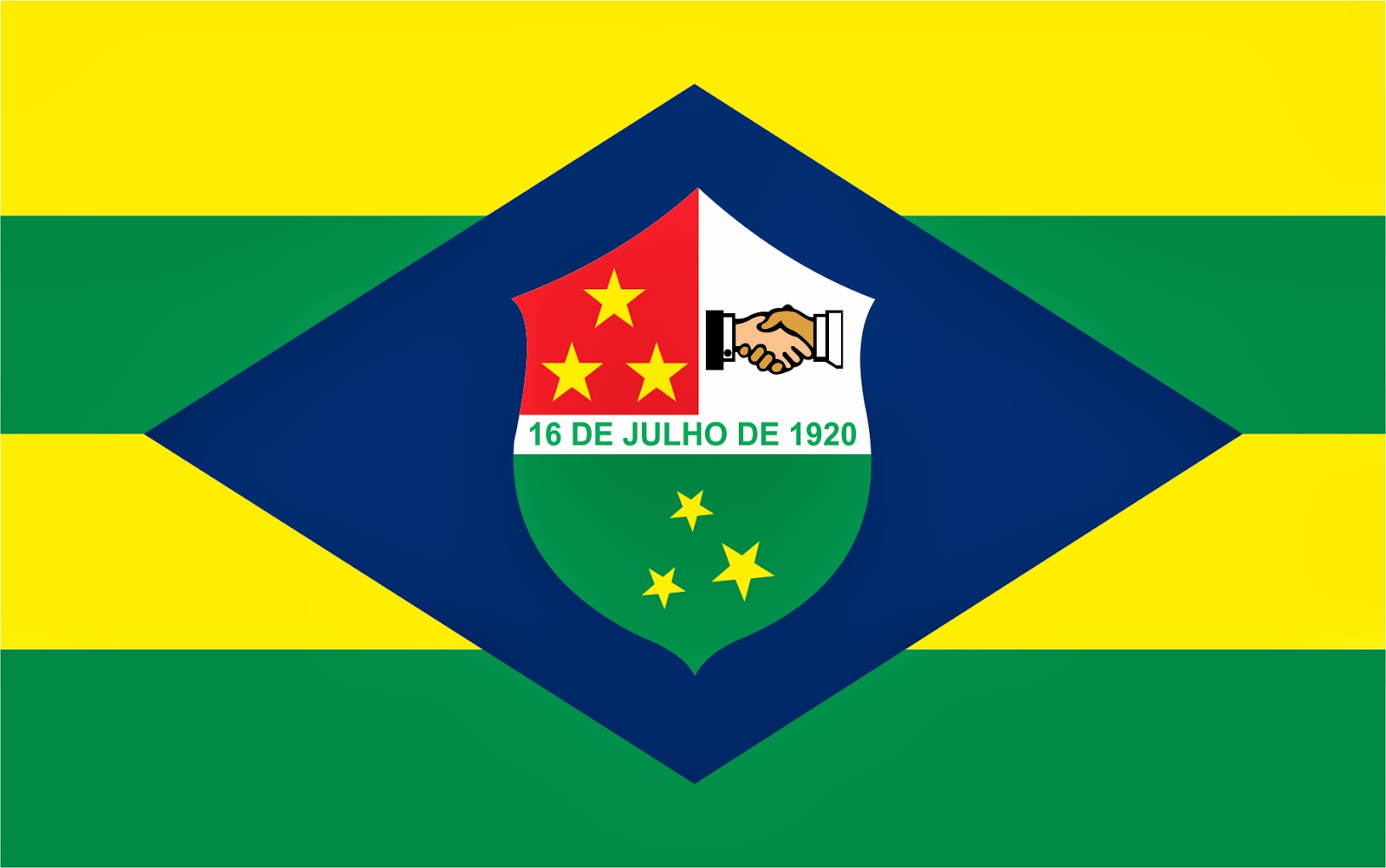 Trindade Goiás: Bandeira do Município de Trindade - Goiás