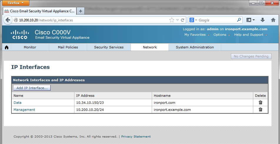 Сетевой оскол: Cisco Ironport Email Security Appliance. Базовая настройка