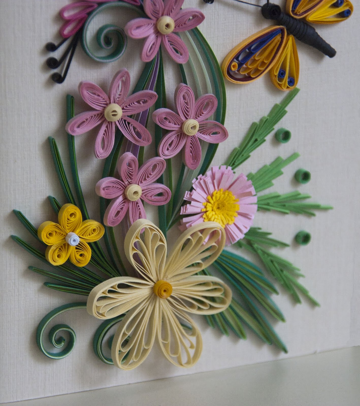 Neli Quilling Art: Quilling card -piece of spring