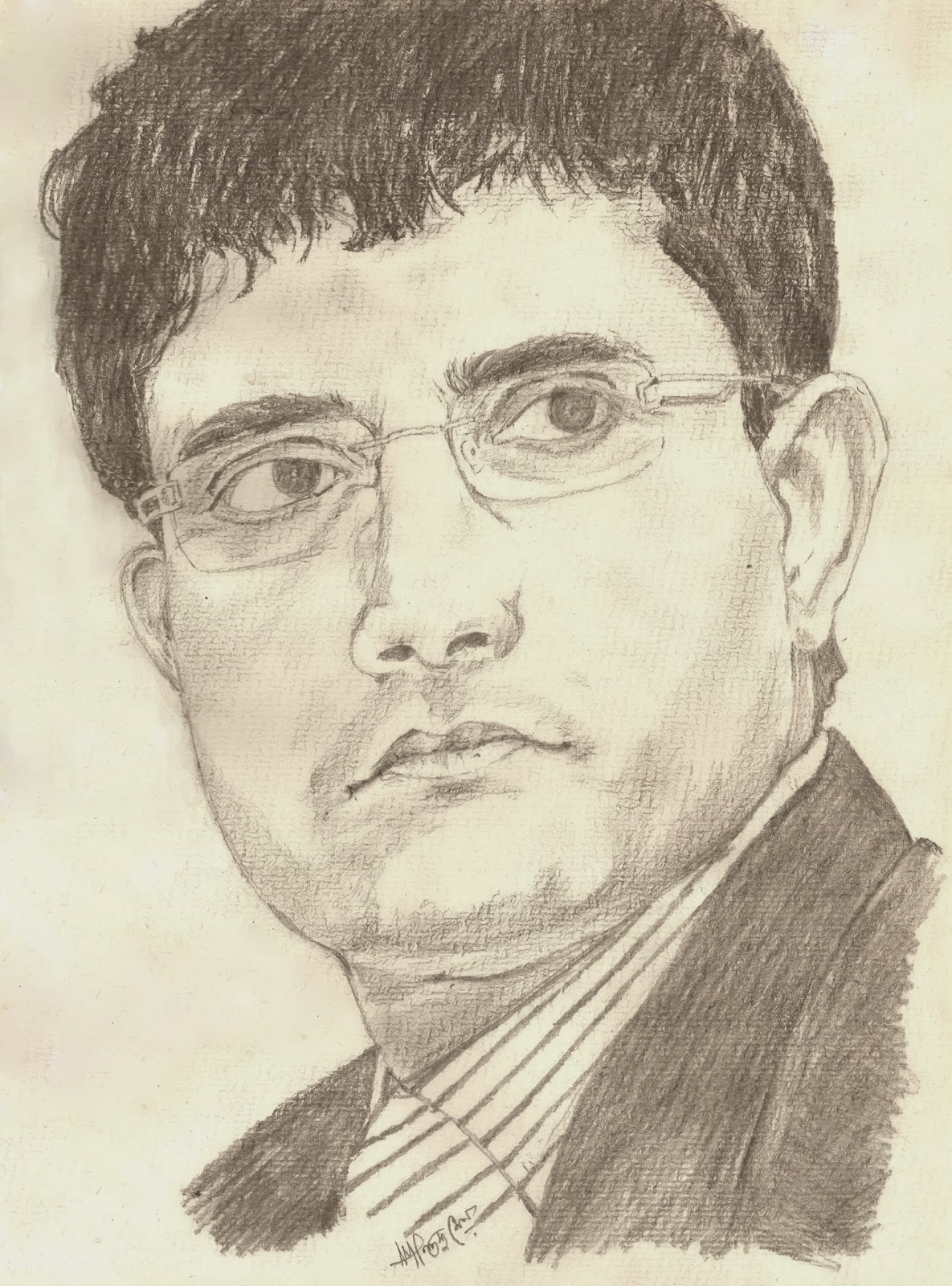 Sourav Ganguly Pencil Sketch: A Tribute to the Indian Cricket Legend
