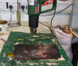 Naomi Peace's Textiles: Printing with Puff Binder