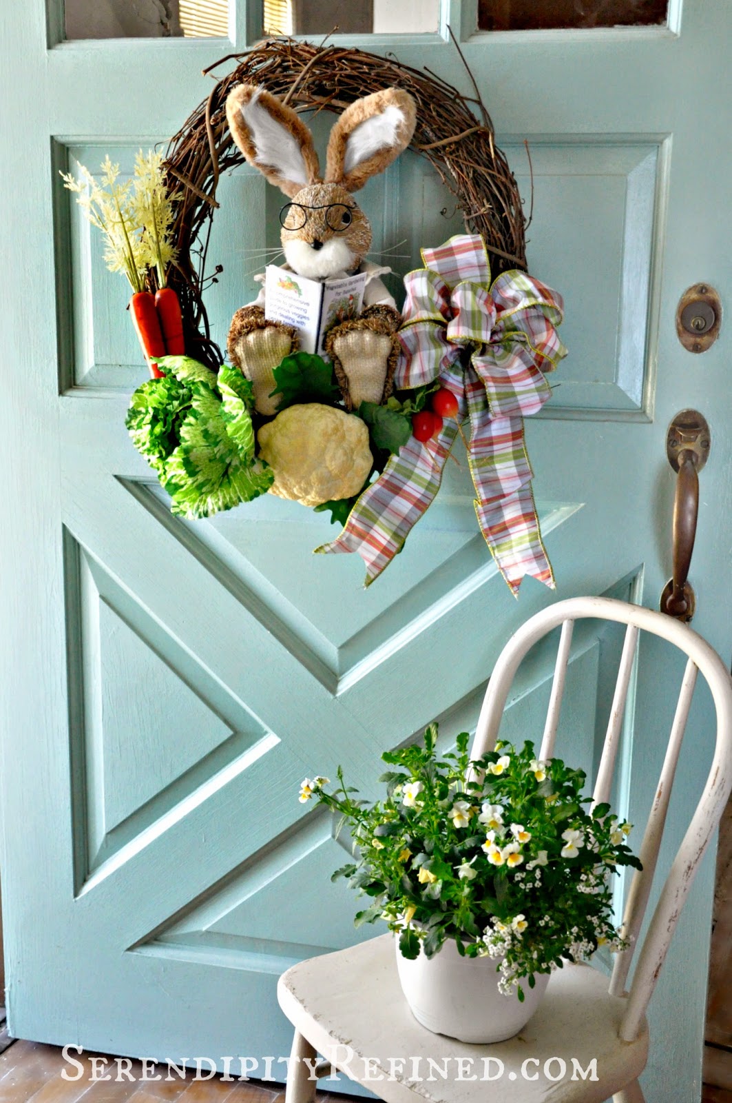 Serendipity Refined Blog: Easy DIY Peter Rabbit Spring Wreath Door ...