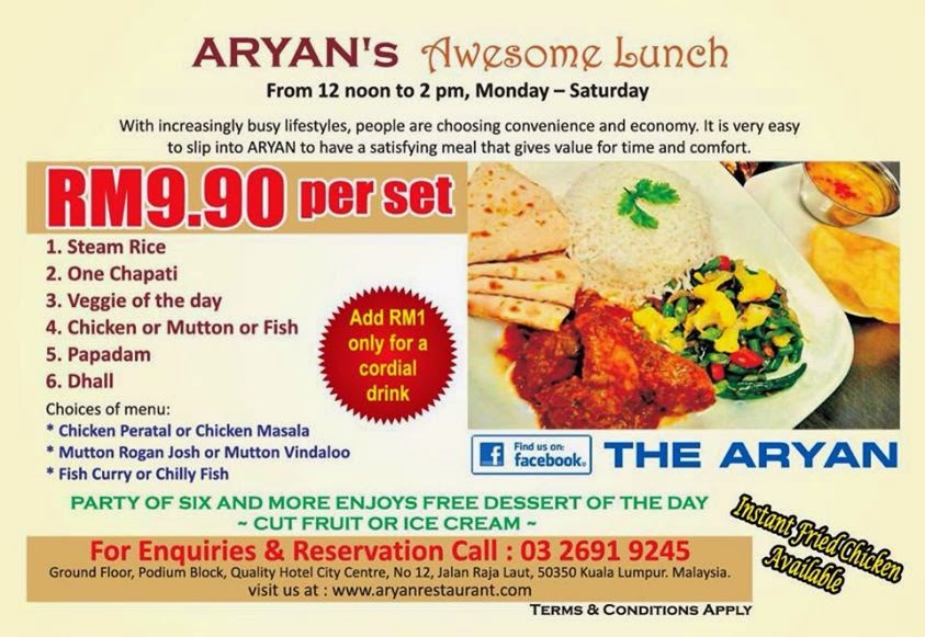 THE ARYAN'S AWESOME LUNCH | Malaysian Foodie
