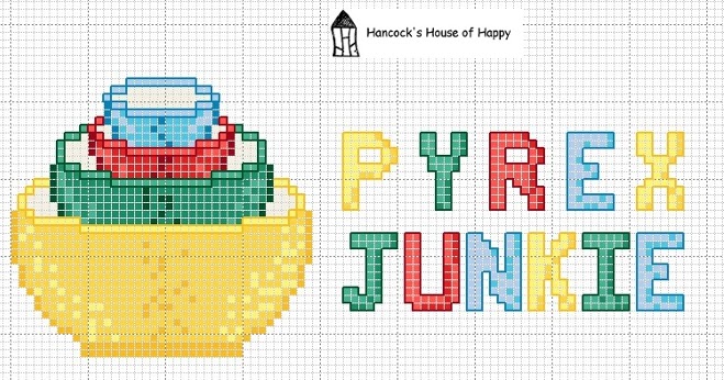 hancock's house of happy: Look at All the Colours! Vintage Pyrex Junkie ...