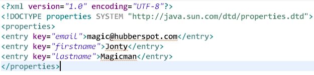 A simple program demonstrating how to load properties from an xml file ? | Learn Java by Examples