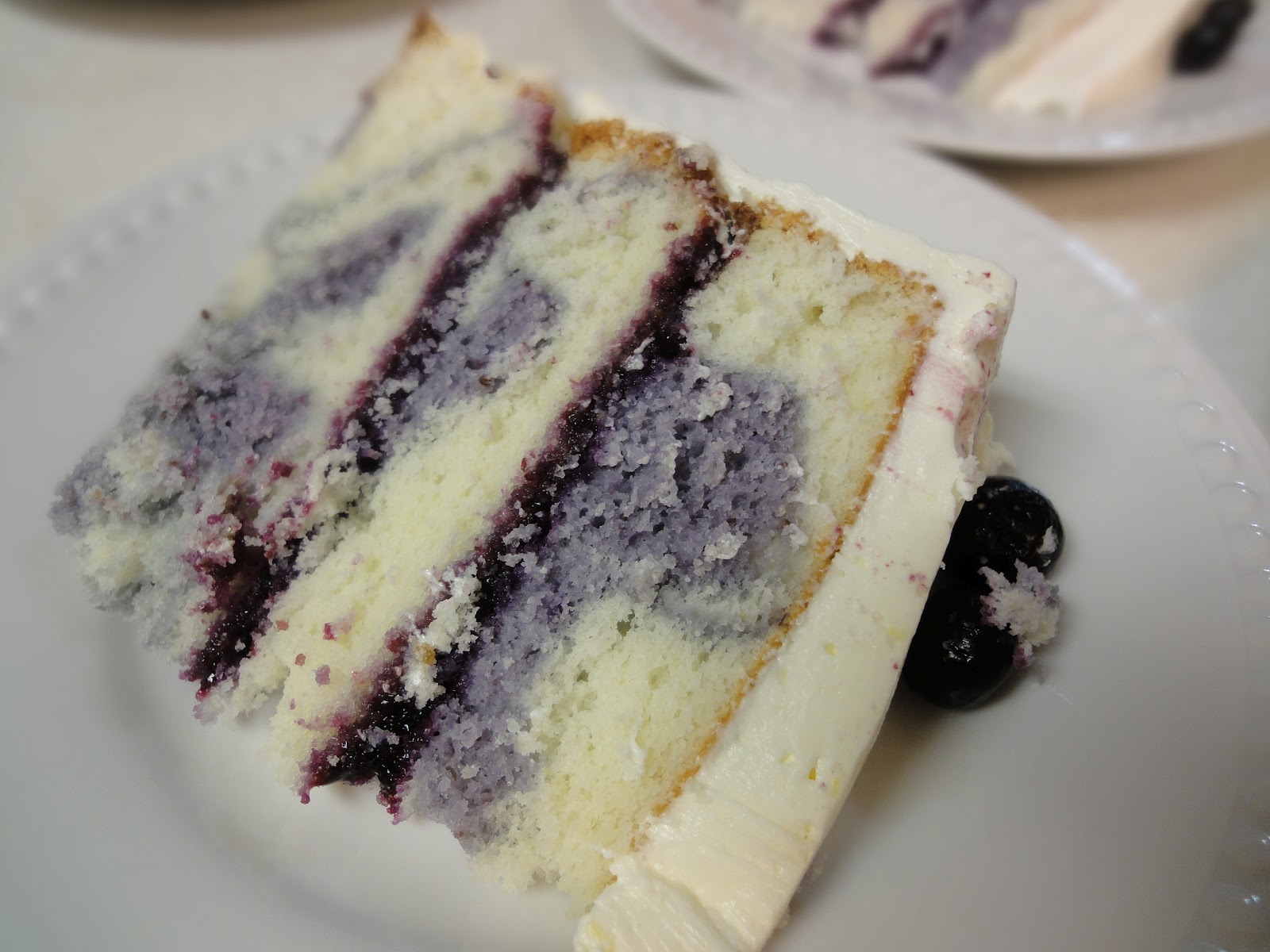 Blog as you Bake: Lemon Blueberry Marble Cake