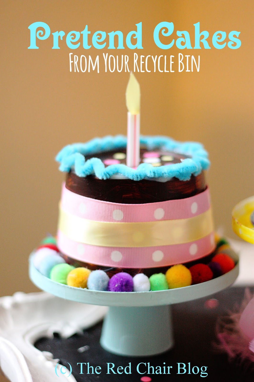 The Red Chair Blog: DIY Play "Cakes" from Your Recycle Bin!