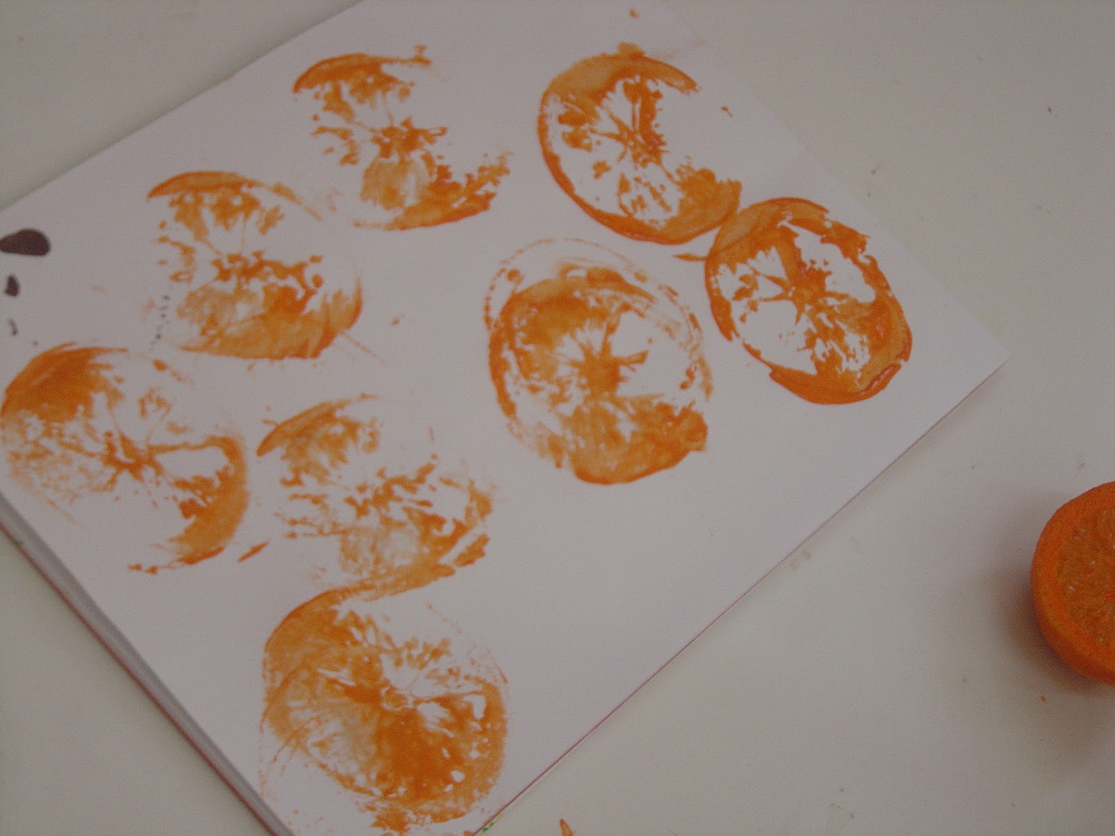 Kindergarten 1.5: Orange prints