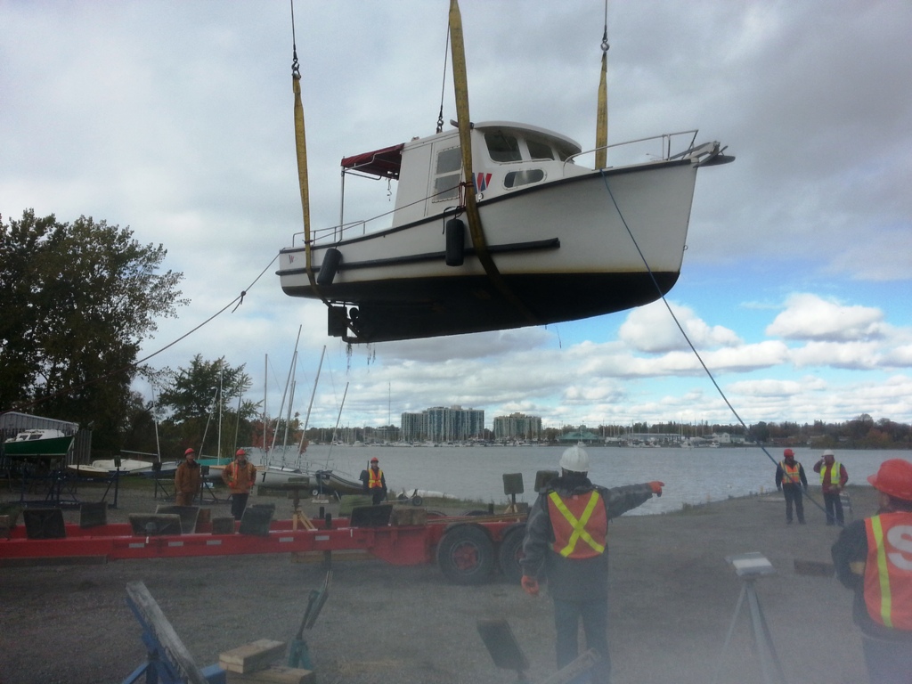 Sailing Vessel Still Time: Club Race Committee Boat