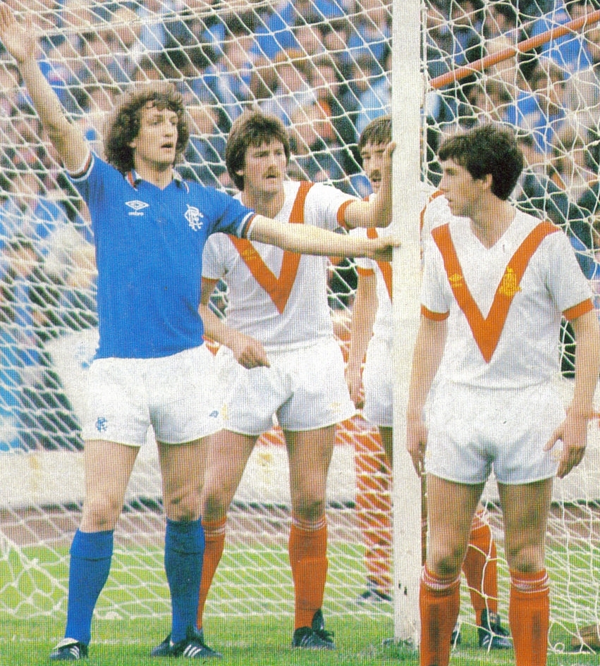 Old Scottish Football: Rangers v Airdrieonians 1981 Ibrox