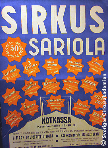 Sirkusteltta: 2018 • Sariola • 130 vuotta • 130 years