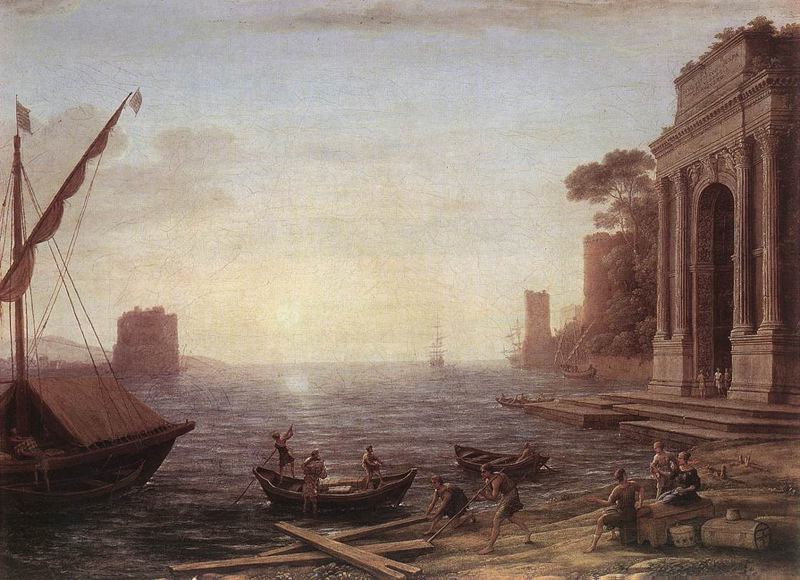 Claude Lorrain (Claudio de Lorena), obras, pinturas, cuadros