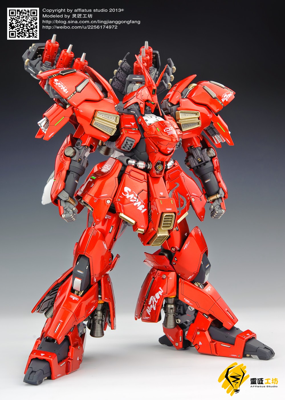 GUNDAM GUY: 1/100 MSN-04 Sazabi EVO 2.0 - Customized Build