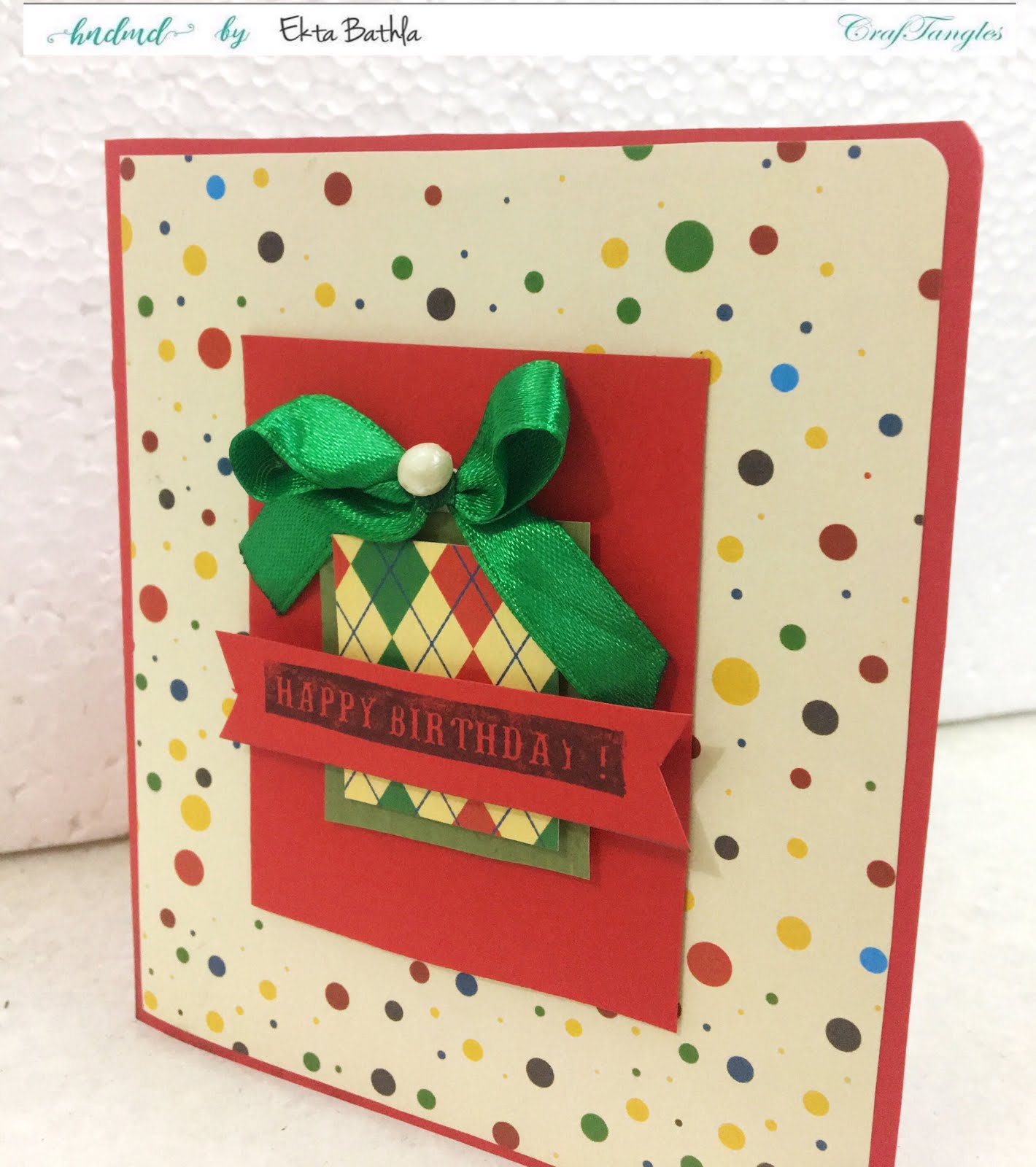 Some quick cards using patterned papers by CrafTangles - HNDMD Blog
