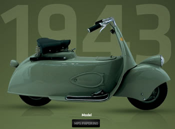 Motoneta Floripa: MP5 (Moto Piaggio 5) Paperino