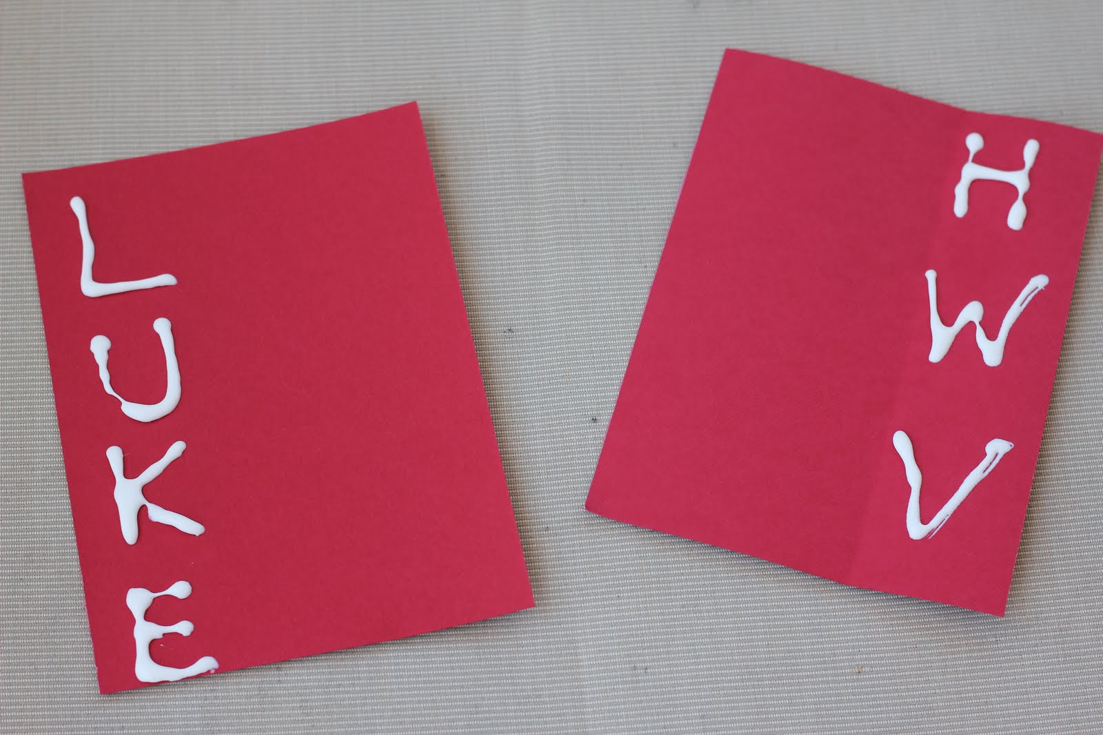 A Teacher at Heart: DIY: Matching and Tactile Letter Cards