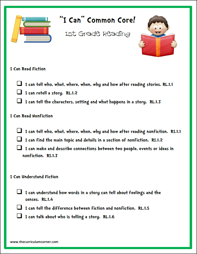 1st Grade With Mrs. Ferris: 1st Grade Common Core