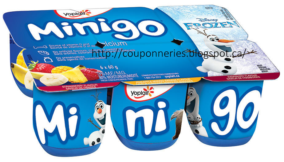 Coupons et Circulaires: 1,99$ YOPLAIT Minigo (6 x 60 g)