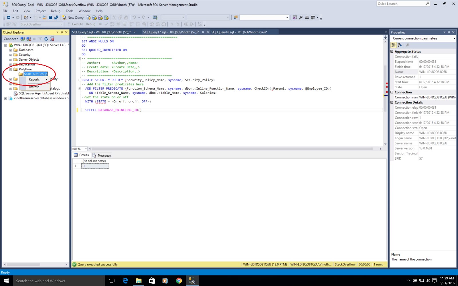 SQL Server Technet: SQL Server 2016 SSMS SQL Server Technet: SQL Server 2016 SSMS