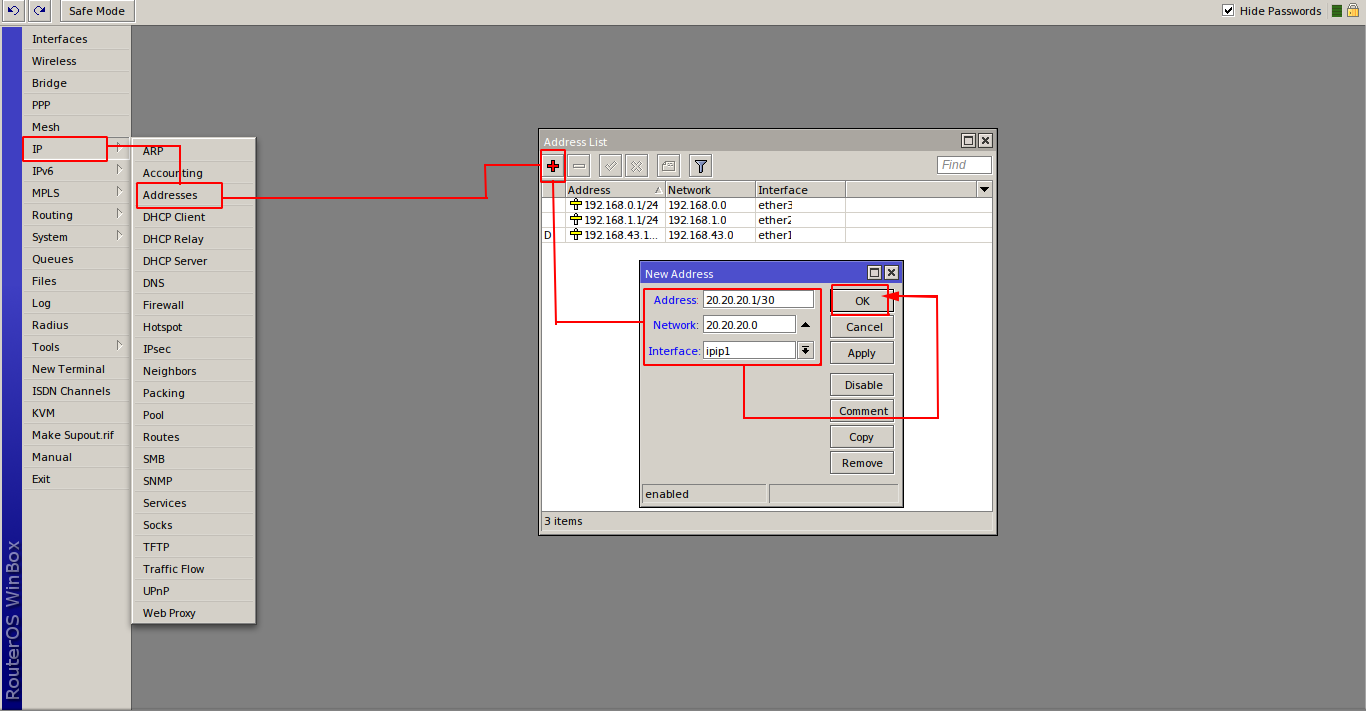 KONFIGURASI IPIP TUNNEL DI MIKROTIK - ABDUL ROCHMAN