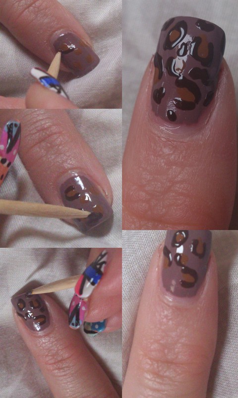 Easy D.I.Y. nail art: Leopard Print Tutorial
