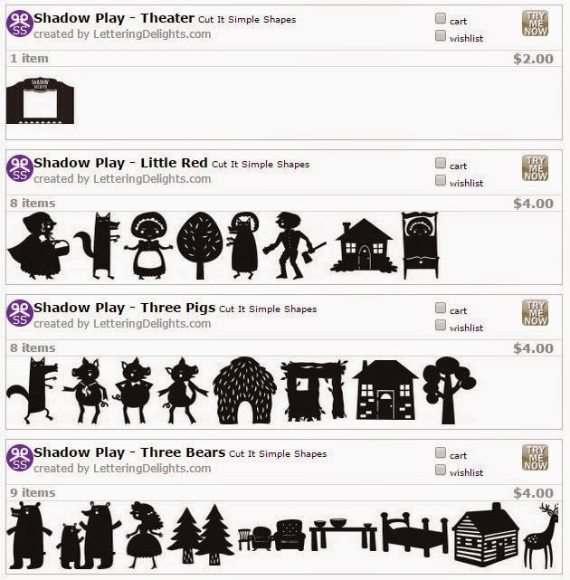 i love 2 cut paper: Shadow Play Puppets