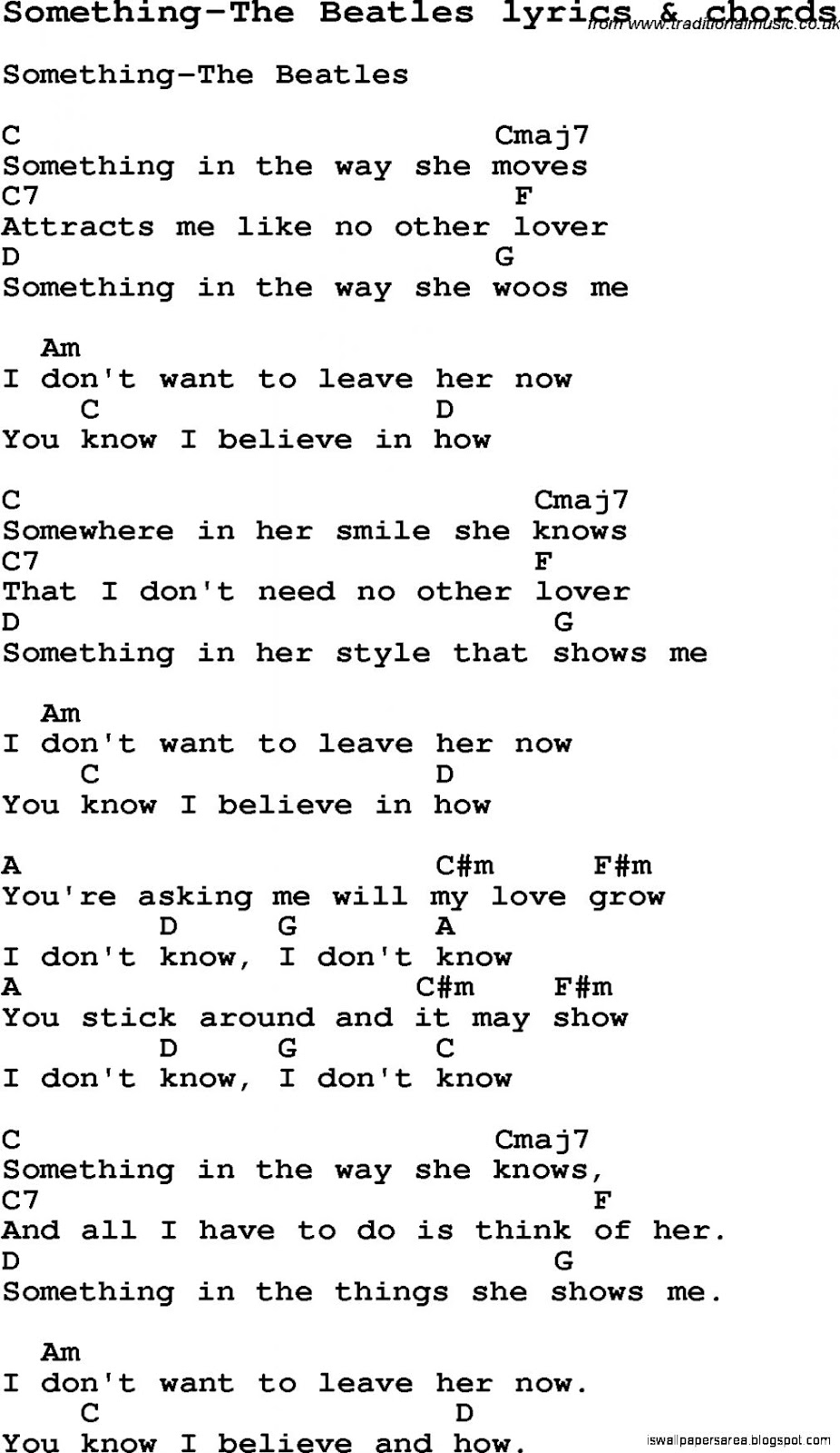 Beatles Lyrics | Wallpapers Area