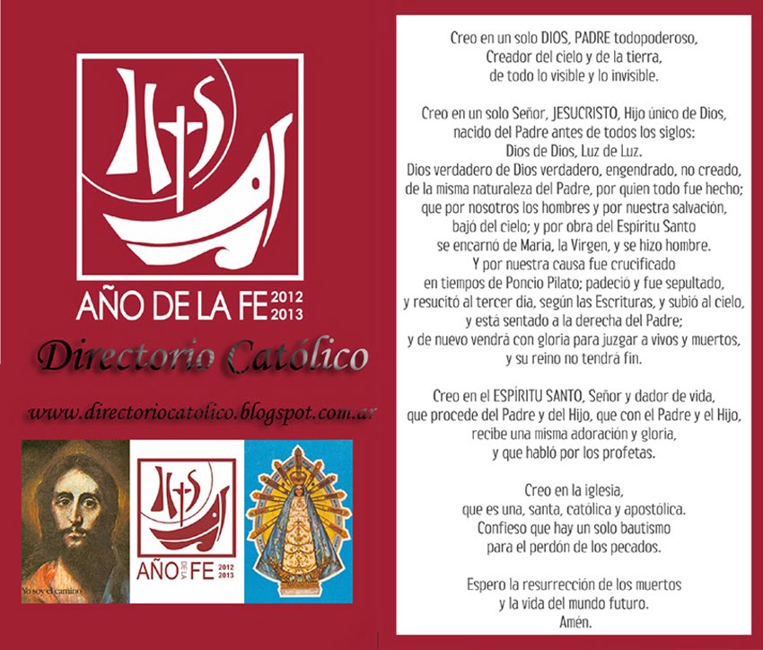 Credo Niceno - constantinopolitano (Castellano / Latín) | Directorio de ...