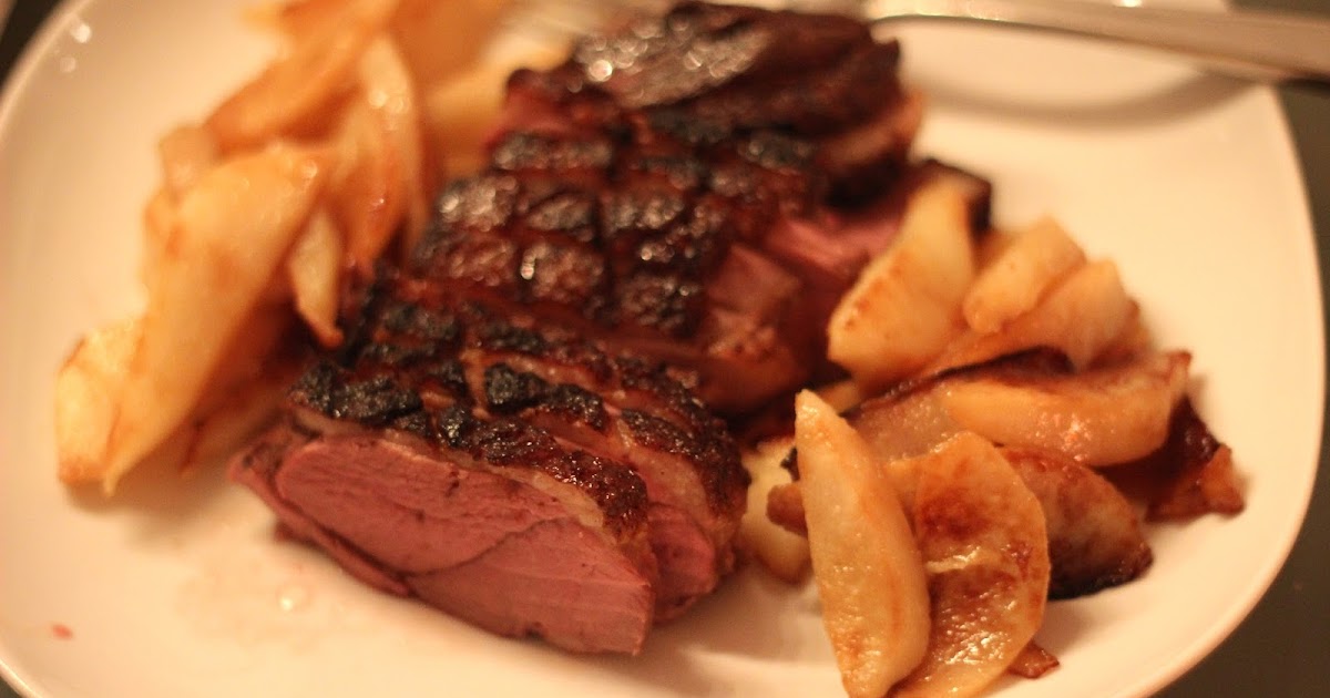 roasted duck magret with pears | Facile by Cécile