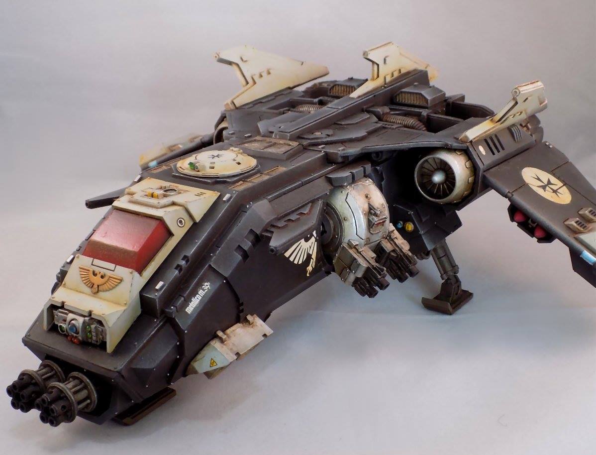 Paintbrush Destruction: Black Templars Fire Raptor