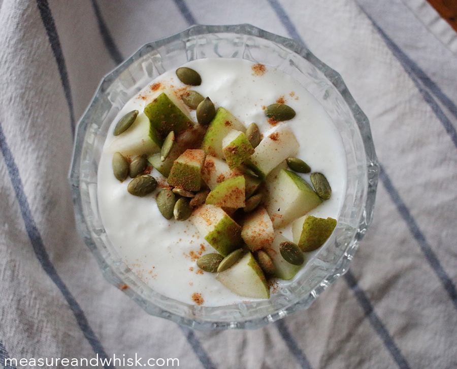 Sugar-Free Pear Yogurt | Measure & Whisk: Real food cooking with a dash ...