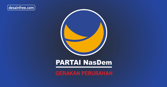 Logo Partai Nasdem Format CorelDraw CDR dan PNG HD - Desain Free