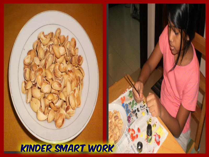 KINDER SMART WORK : PISTACHIO SHELLS - ANIMAL CRAFTS