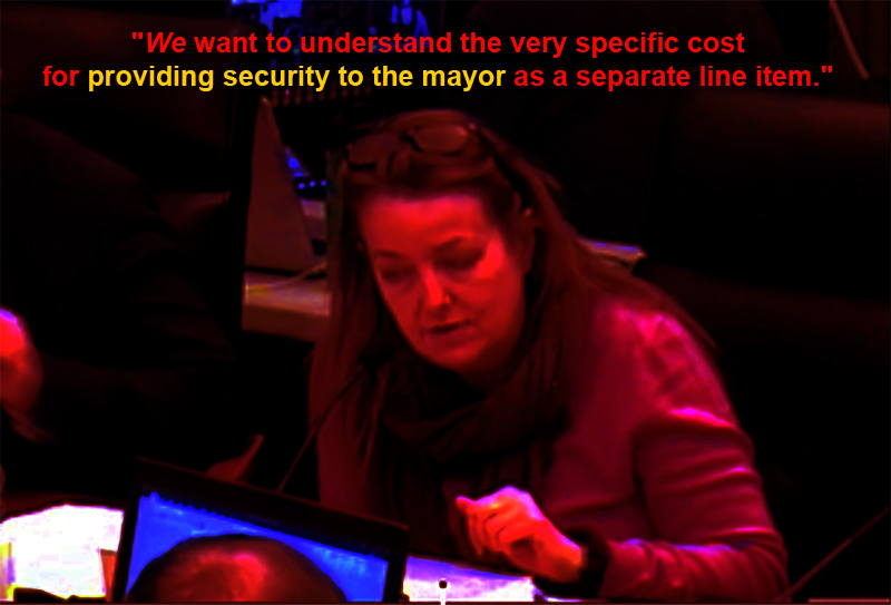 Next council target: the mayor's SECURITY DETAIL