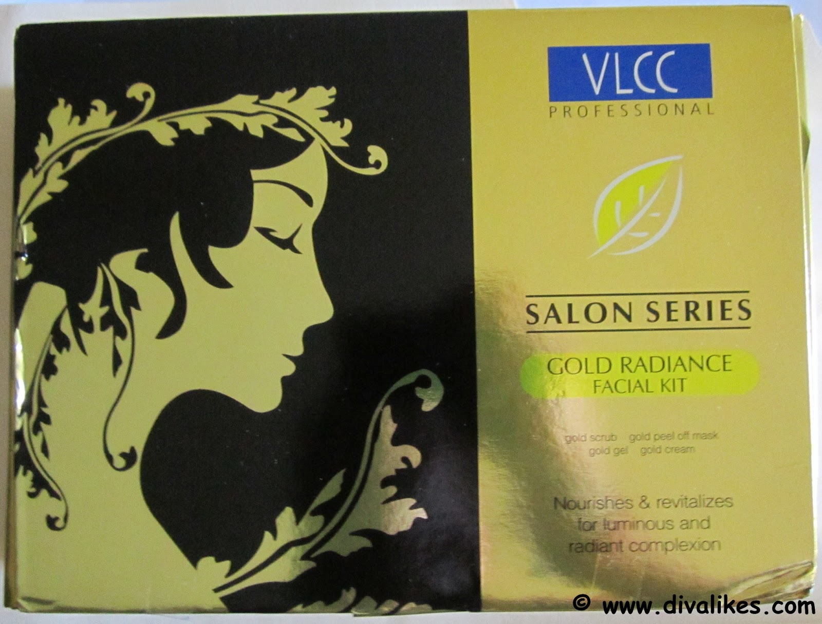 VLCC Professional Salon Series Gold Radiance Facial Kit Review | Diva Likes
