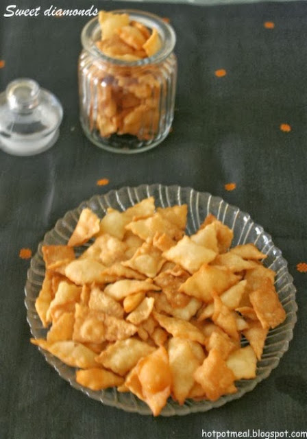 Hot pot cooking: Sweet diamonds